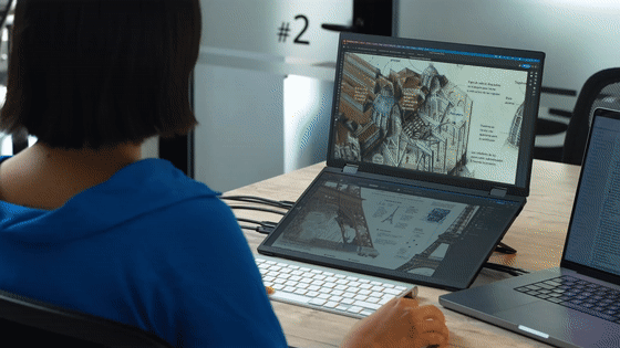 Foldable Monitor Dual Portable Screen Display For Laptop | UPERFECT